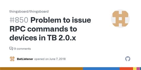 Problem To Issue Rpc Commands To Devices In Tb 20x · Issue 850 · Thingsboardthingsboard · Github