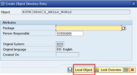 Programming For Beginners Abap Editor Hello World Program