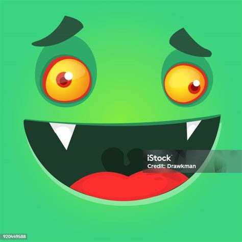 재미 있는 만화 좀비 얼굴입니다 소 름 끼치는 괴물 아바타의 벡터 일러스트 레이 션 귀신에 대한 스톡 벡터 아트 및 기타 이미지 귀신 귀여운 기이함 Istock