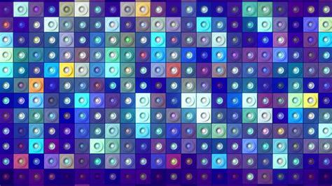 Digital Animation Of Mosaic Pattern Wall Seamless Loop Motion