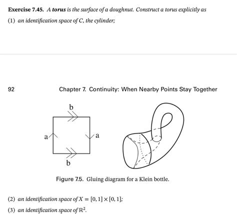 Solved Exercise 745 A Torus Is The Surface Of A Doughnut