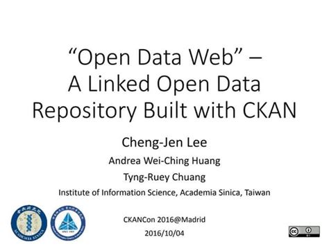 ckan as an open source data management solution for open data