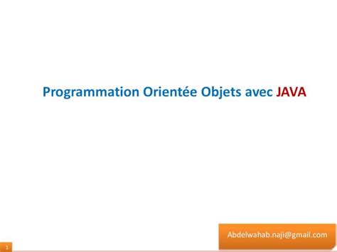 Pdf Java Cours N° 2 Classe Objet Constructeur Dokumentips