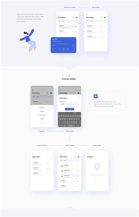 Call Recorder App UI Redesign 2020 On Behance