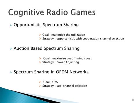Ppt Using Game Theory For Spectrum Sharing Specially In Cognitive Radios Powerpoint