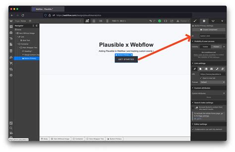 Adding Plausible To Webflow And Tracking Custom Events Plausible Docs