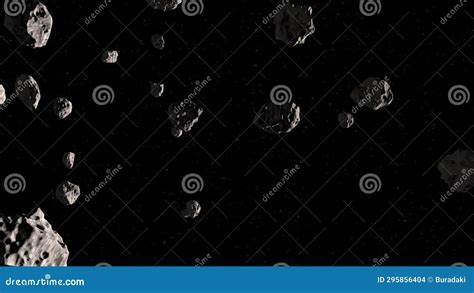 Asteroids Field In Space Stock Footage Video Of Cinematic 295856404