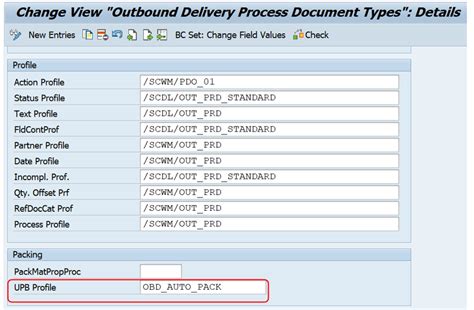 Automatic Packing For Outbound Delivery Using Unif Sap Community