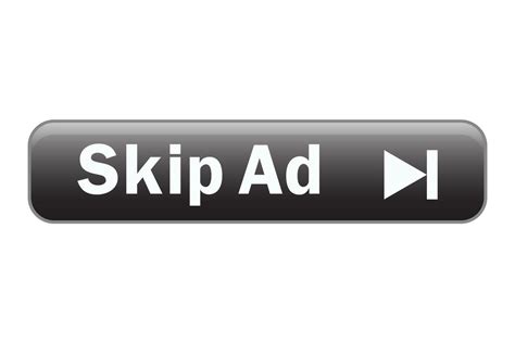 skip ad button video block icon for advertising app template for