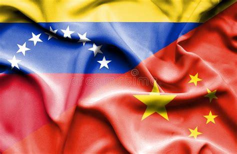 中国和委内瑞拉的国旗飘扬 库存例证 插画 包括有 中国 经济 外交 地产 文化 替换 冲突 153273497