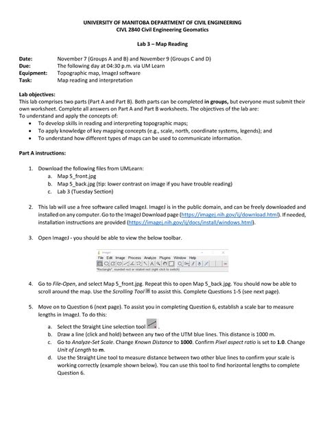 Lab 3 Maps Lab 3 For Geomatics Tutorial Civl 2840 Civil Engineering Geomatics Lab 3 Map