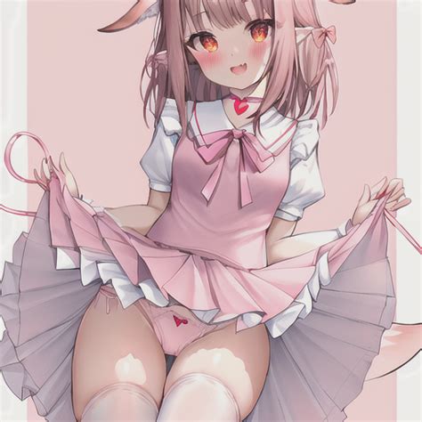 Rule 34 Ai Generated Blush Dark Fire Girl Panties Pink Hair Thighs