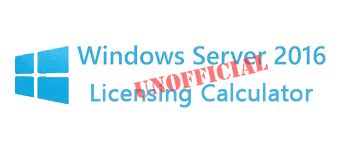 Windows Server 2016 Licensing Calculator VirtuallyInclined Com