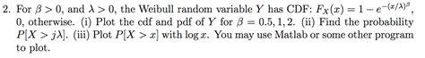 Solved For Beta 0 And Lambda 0 The Weibull Random