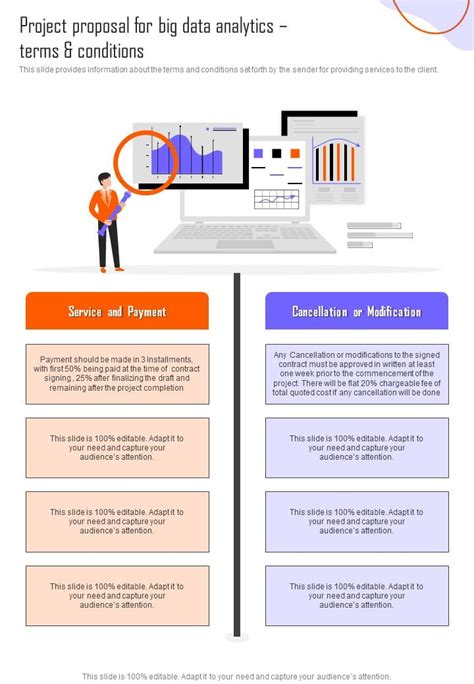 Project Proposal For Big Data Analytics Terms And Conditions One Pager