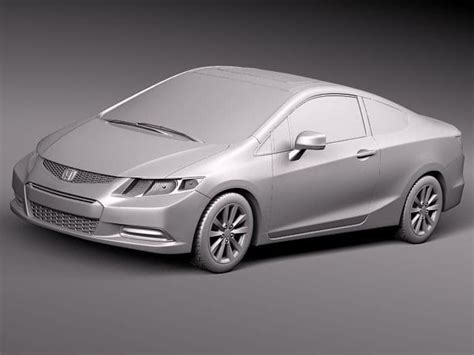 Honda Civic Coupe 2012 3d Model By Squir