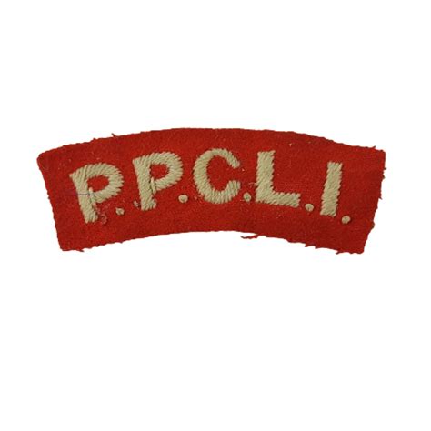 Ww1 Ppcli Cloth Shoulder Title Canadian Soldier Militaria