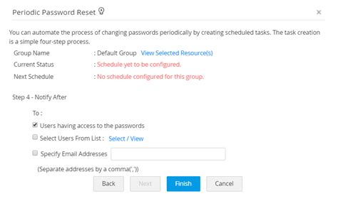 Periodic Password Reset
