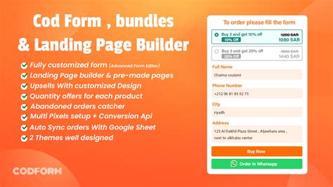 Codform ‑ Cod Form And Upsells Codform Revolutionizing Cod Orders And