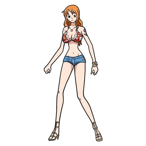 How To Draw Namis Dressrosa Arc Outfit From One Piece