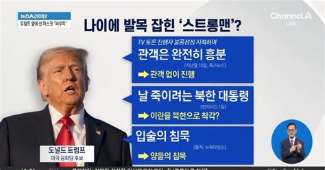 ‘고령 리스크 커진 트럼프…“말실수에 횡설수설”