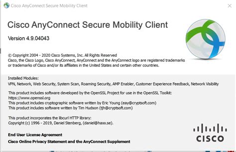 Cisco AnyConnect Mobility Client Missing Modules Cisco Community