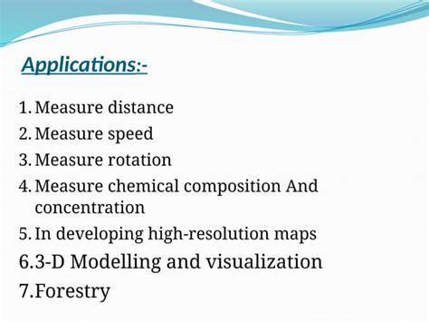 Lidar Light Detection And Ranging Working Ppt
