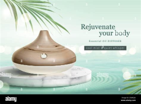 Zen Style Aroma Diffuser Or Air Humidifier Ad Template 3d Product Mock