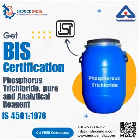 Bis Certification For Phosphorous Trichloride Pure And Analytical