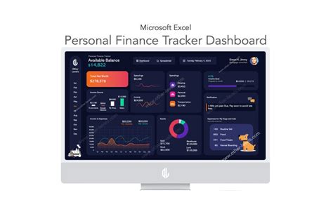 Personal Finance Tracker Dashboard Etsy