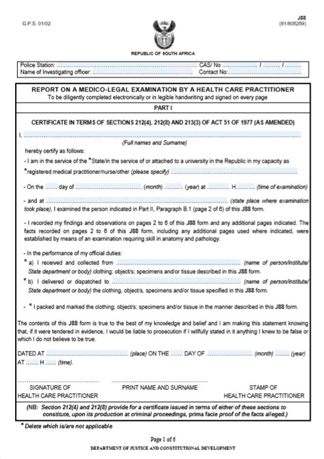 4 1 Cover Page Of J88 Form Showing Authority Of The Investigating