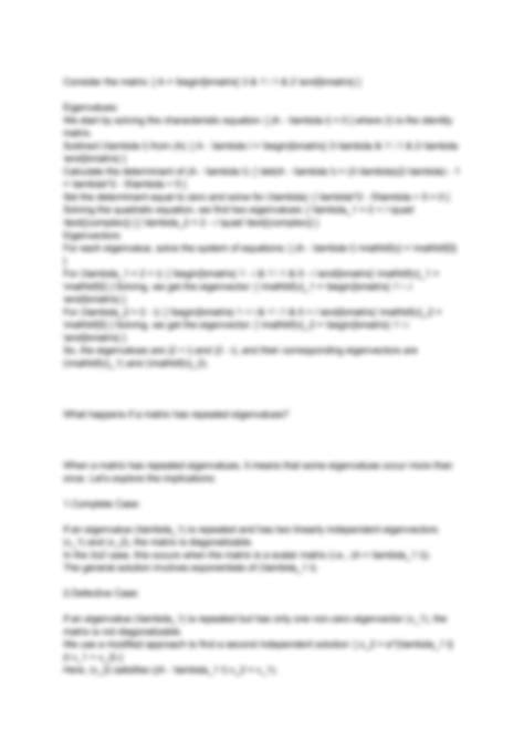 solution linear algebra vector vectorspace eigenvalues eigenvectors