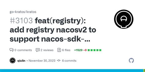Featregistry Add Registry Nacosv2 To Support Nacos Sdk Gov2 By Qiulin · Pull Request 3103