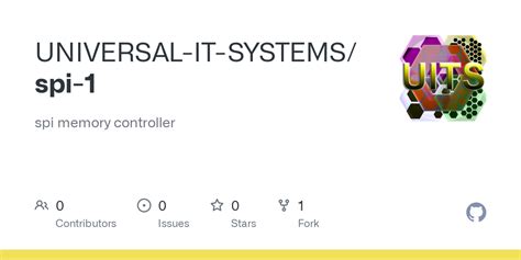 Github Universal It Systemsspi 1 Spi Memory Controller