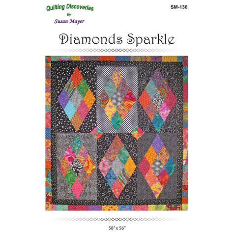 Diamonds Sparkle Quilt Sm 130e Downloadable Pattern
