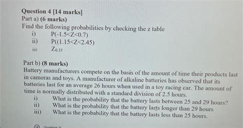 Solved Question 4 14 Marks Part A 6 Marks Find The