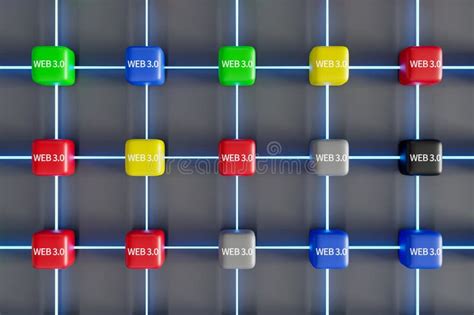 Concepts Related To Web30 Decentralization And Peer To Peer Connection 3d Rendering Stock
