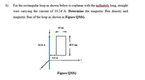 Solved B For The Rectangular Loop As Shown Below Is Chegg Com