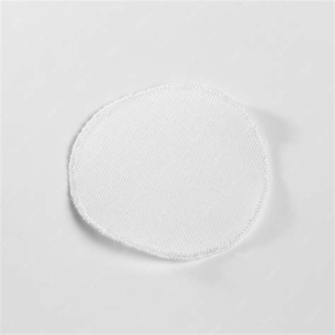 Premium Psd White Fabric Clothing Patch Mock Up