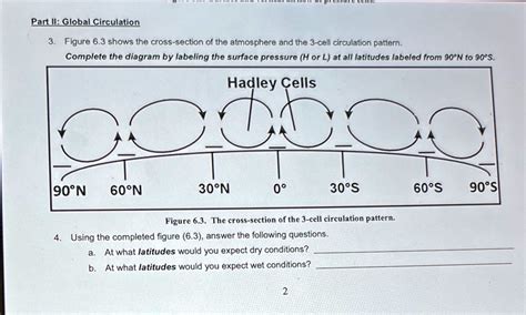 Part Il Global Circulation Figure 63 Shows The Cross Section Of The Atmosphere And The 3 Cell