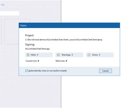 1033 Cant Deploy Allivevideochatclient With Files · Issue 112 · Magicfoundationalcinoe