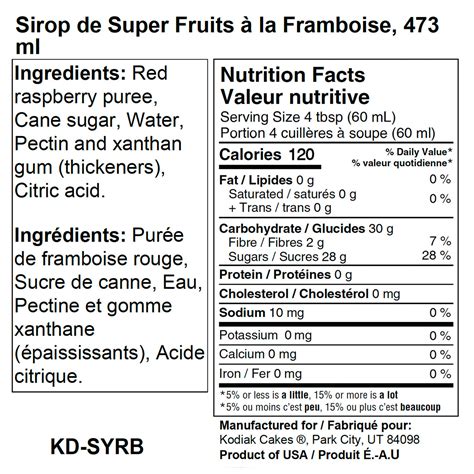 Kodiak Cakes Raspberry Super Fruit Syrup At Natura Market