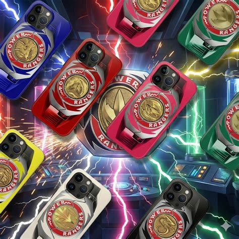 Power Rangers Morpher Phone Case Retro Dino Coin Design Shockproof