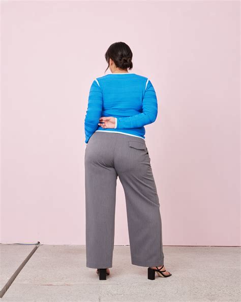 Rue Trouser Charcoal Ruby