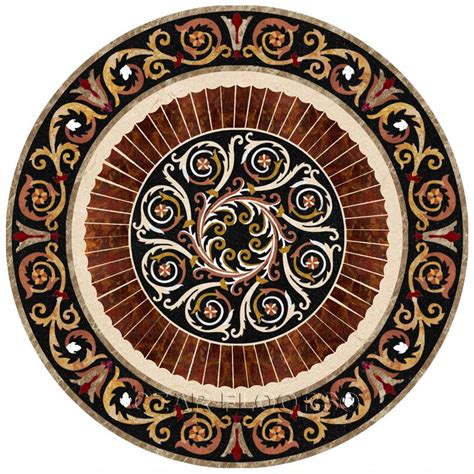 Sp37 Marble Floor Medallion By Czar Floors Luxury Stone Flooring