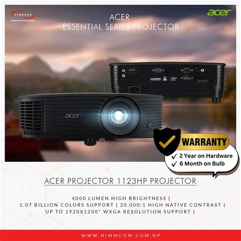 Acer X Hp Dlp Projector Himmcom International