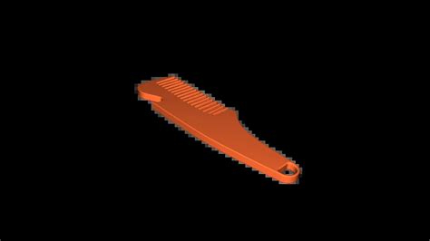 Mini Beard Comb By Martin Download Free Stl Model