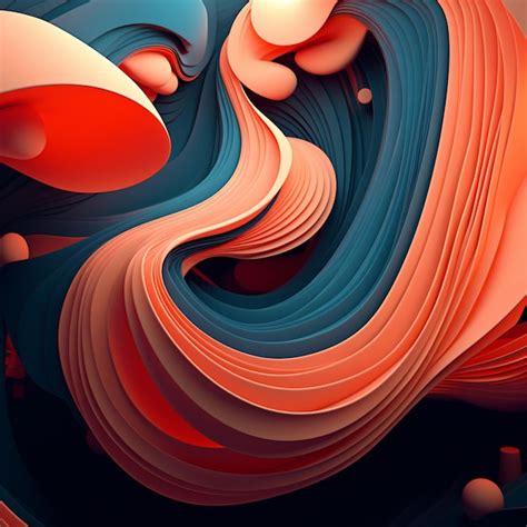 Premium Ai Image Abstract Shapes Morphing And Pulsating To An Unseen