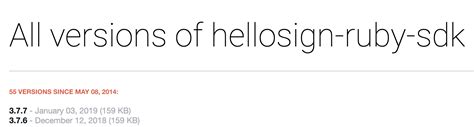 Missing Gem Versions Issue 123 Hellosign Hellosign Ruby Sdk GitHub