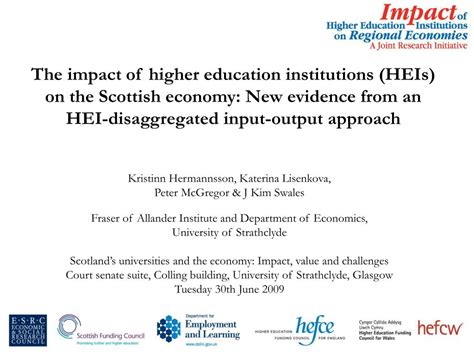 Ppt The Impact Of Higher Education Institutions Heis On The
